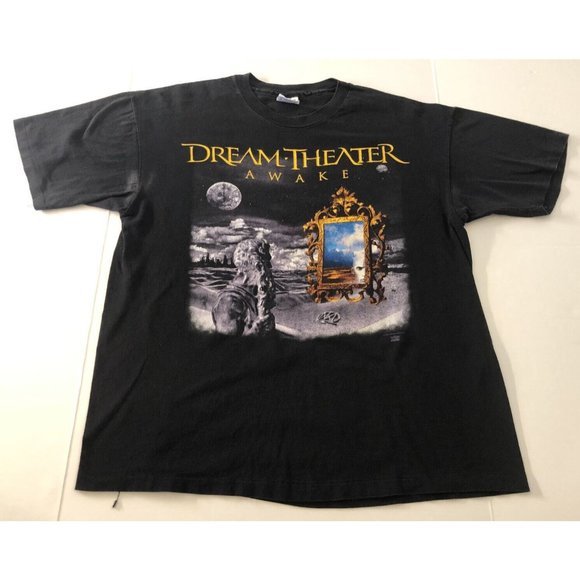 Hanes | Shirts | Vintage 9s Dream Theater Awake Concert Tour Shirt 9495 ...
